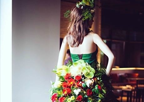 You Will Like To Try Real Flower Dresses For Wedding Party or Special ...