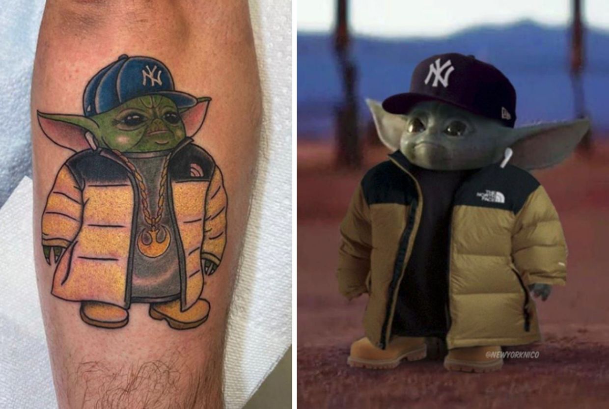 A man who got a 'Baby Yoda' meme tattoo explains what led him to that ...